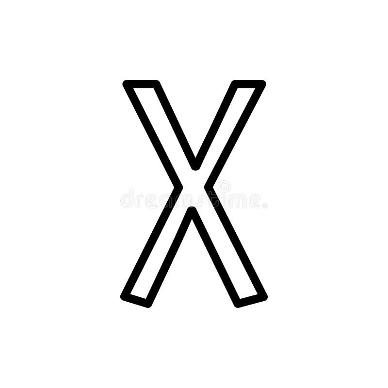 Eta Greek Alphabet Design Trendy Stock Vector - Illustration of font ...