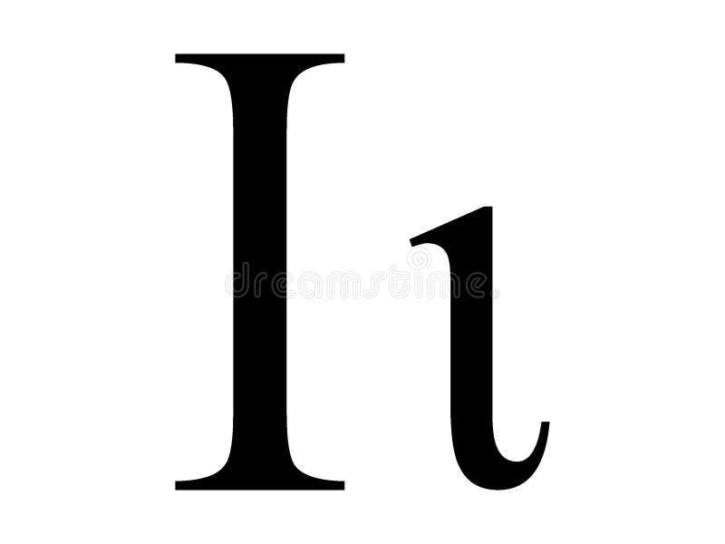 Greek alphabet letter Iota stock vector. Illustration of caps - 131006059
