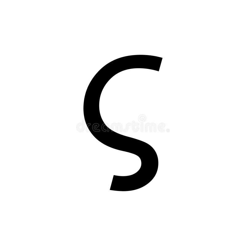 Sigma Greek Alphabet Design Trendy Stock Vector - Illustration of ...