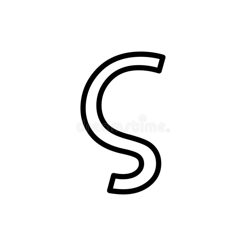 Sigma Greek Alphabet Design Trendy Stock Vector - Illustration of ...