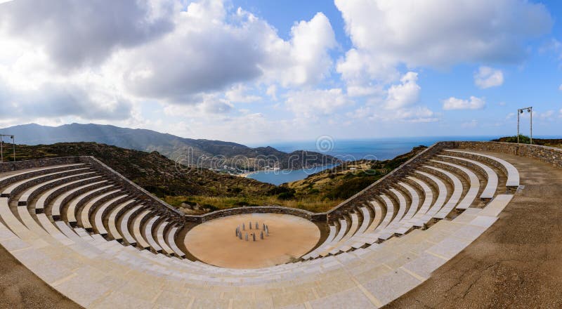 Greek amphitheater stock image. Image of location, performance - 61554969
