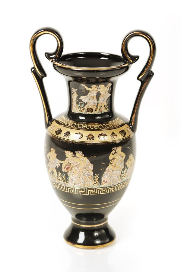 Greek amphora pot stock image. Image of greek, clay, terracotta - 13044053