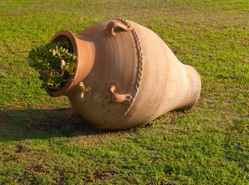Greek amphora closeup stock photo. Image of culture, crete - 22239464