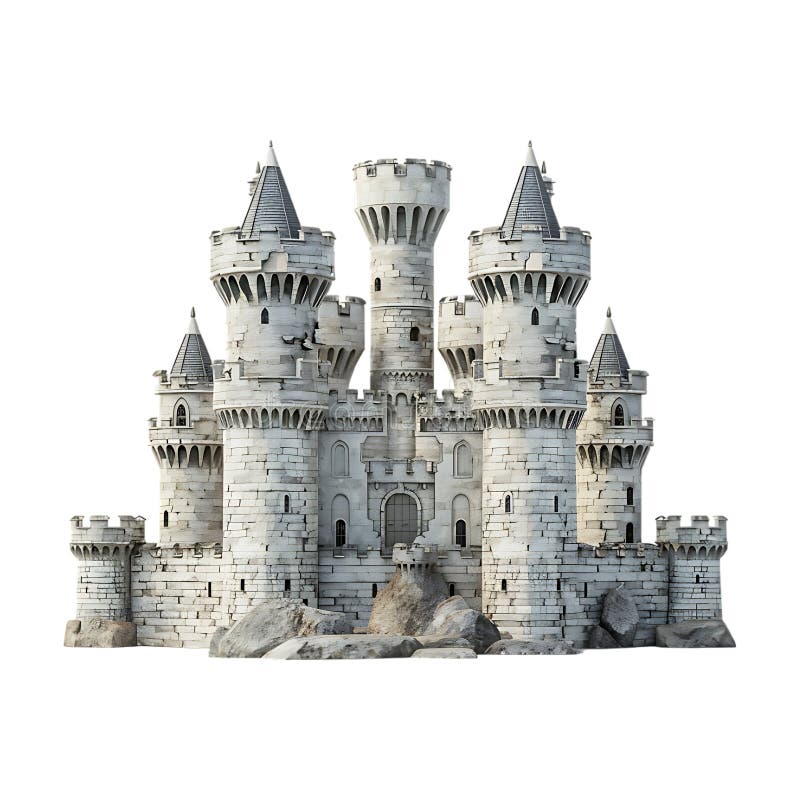 Greek Ancient Castle on Transparent Background - Ai Generated Stock Illustration - Illustration ...