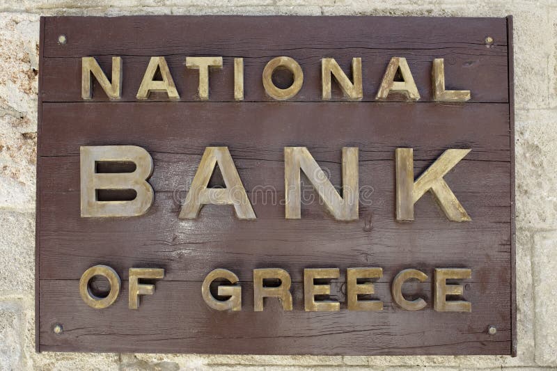 Greek Bank editorial photo. Image of corporate, invest - 19499571