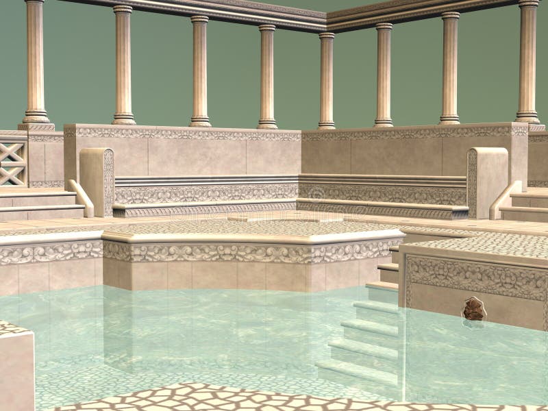 Greek Bath stock illustration. Illustration of fantasy - 2970550