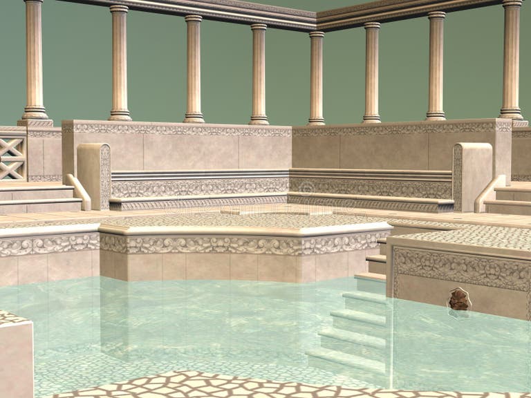 Greek Bath stock illustration. Illustration of fantasy - 2970550