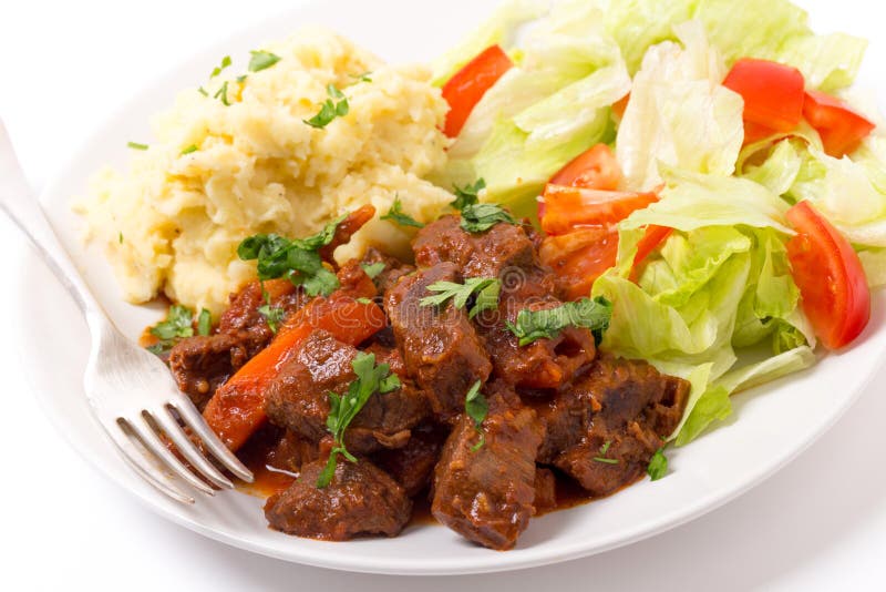 Greek beef in red sauce stock image. Image of lettuce - 47060399