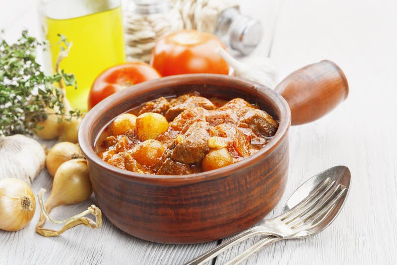 Greek beef stifado stock photo. Image of mediterranean - 46574160