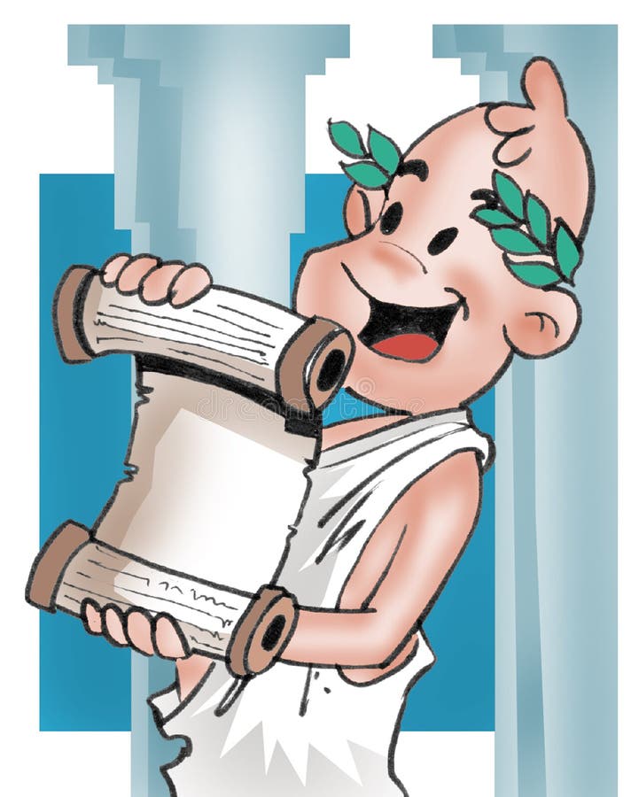 Greek boy stock illustration. Illustration of parchment - 633488