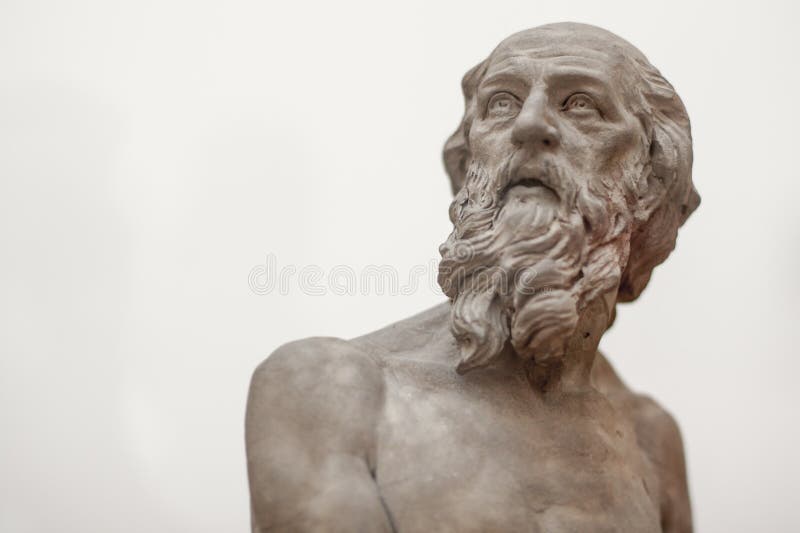 Old Male Greek Statue stock image. Image of statue, history - 64142429