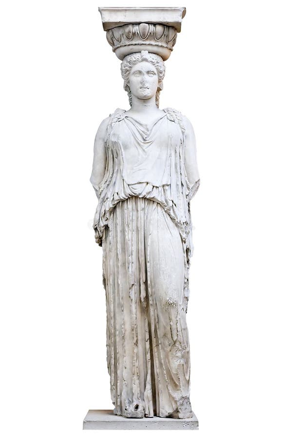 Greek Caryatid from the Erechtheion Stock Photo - Image of erechtheion ...