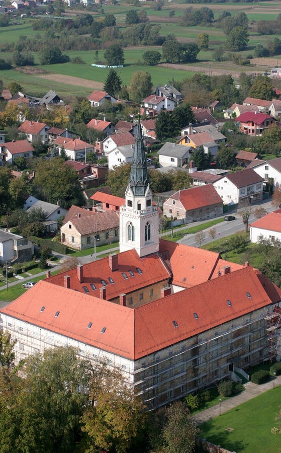 Greek Catholic Cathedral of the Holy Trinity in Krizevci, Croatia Stock ...