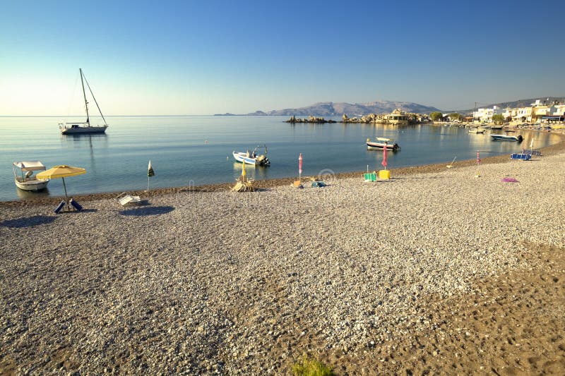 Greek Charaki landscape stock image. Image of shore, panorama - 24986295