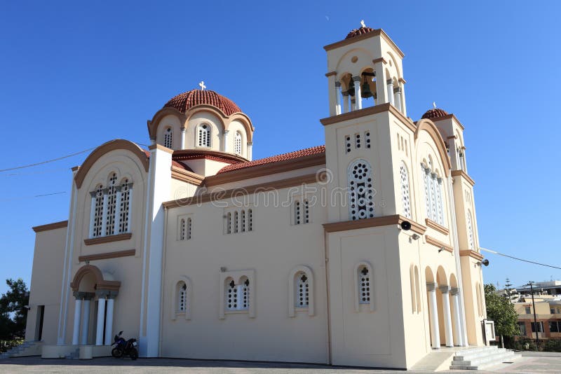 Greek church stock image. Image of cross, landmark, christian - 27823535