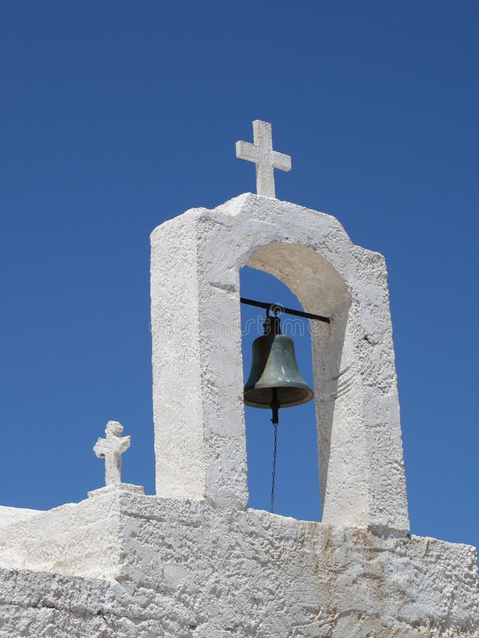 Greek church bell stock image. Image of abstract, attraction - 5664899