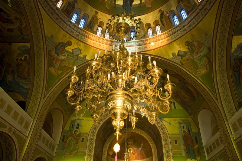 Greek Church, inside stock image. Image of icons, fresco - 21407239