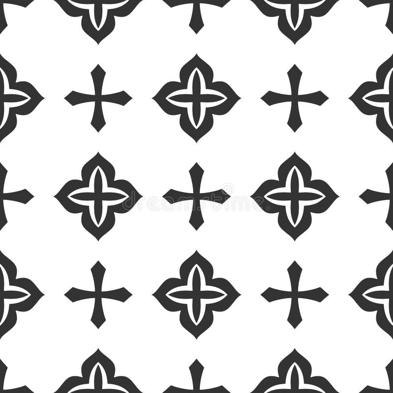 Greek Church Pattern Seamless Stock Vector - Illustration of fresco ...