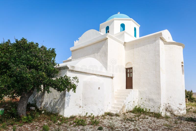 Greek church stock image. Image of cyclades, church, europe - 55884985