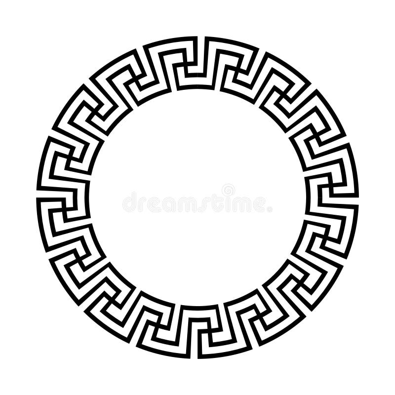 Greek Roman Circle Pattern Stock Illustrations – 979 Greek Roman Circle ...