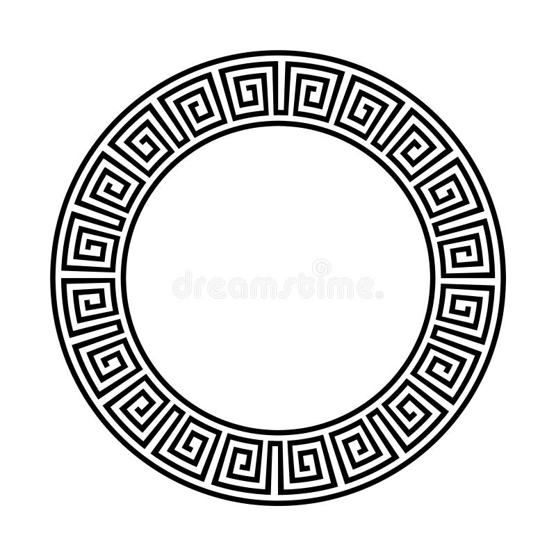 Greek Roman Pattern Border Decorative Ornament. Ancient Greek Meander ...