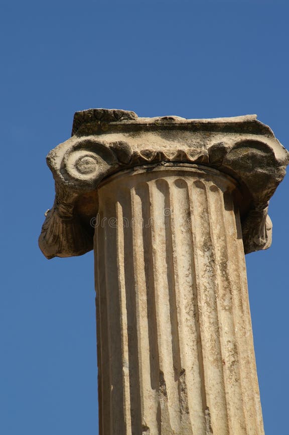 Greek column stock image. Image of sicily, arch, civilization - 2052847