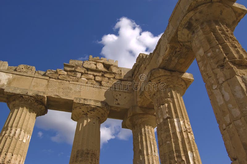 Ancient greek columns stock image. Image of details, culture - 19248167