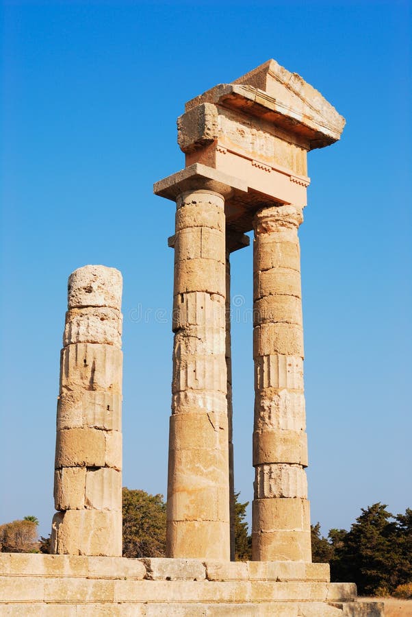 Greek columns stock image. Image of architecture, travel - 13057907