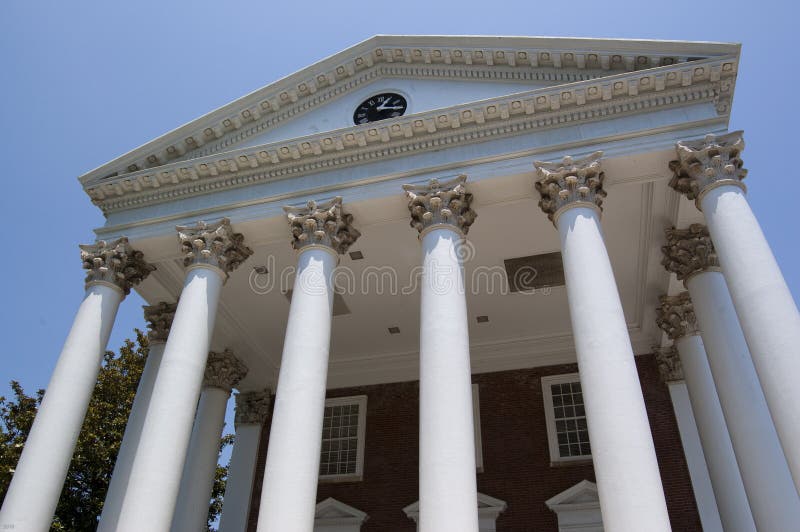 Greek Columns stock photo. Image of states, campus, jefferson - 14355770