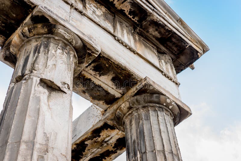 Greek Columns stock photo. Image of roman, church, greek - 155934586