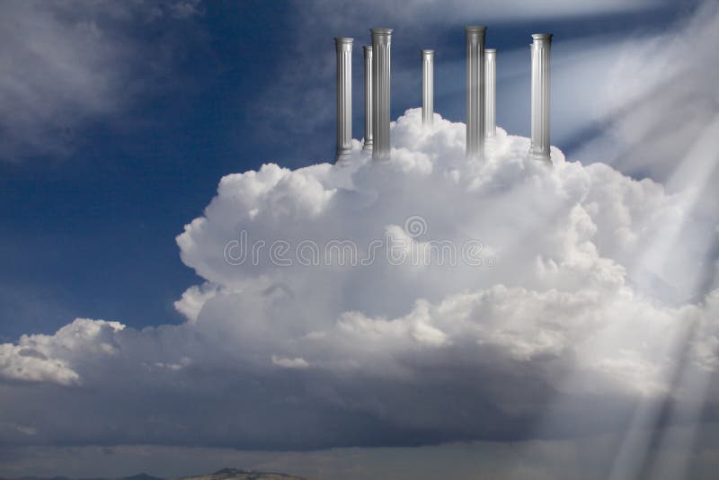Greek Columns Clouds Stock Illustrations – 59 Greek Columns Clouds ...
