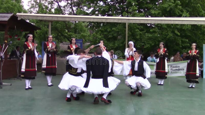 Greek dance stock video. Video of outdoor, dancers, dancing - 54219569