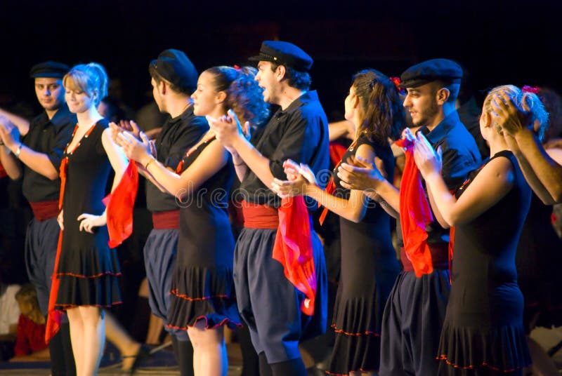 Greek dancers editorial stock image. Image of carnival - 10375189
