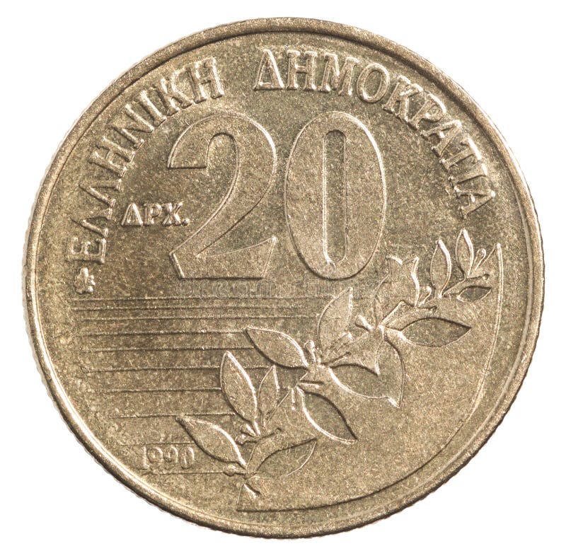 Greek drachmas coin stock photo. Image of background - 85129854