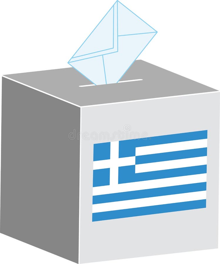 Voting in Greek election stock vector. Illustration of decision - 3021054