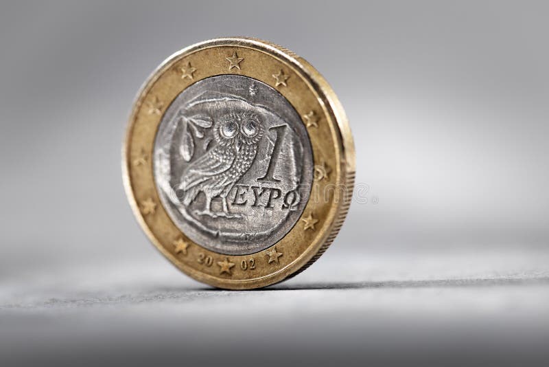 Greek Drachma and Euro Coins Stock Photo - Image of euro, coins: 56305436