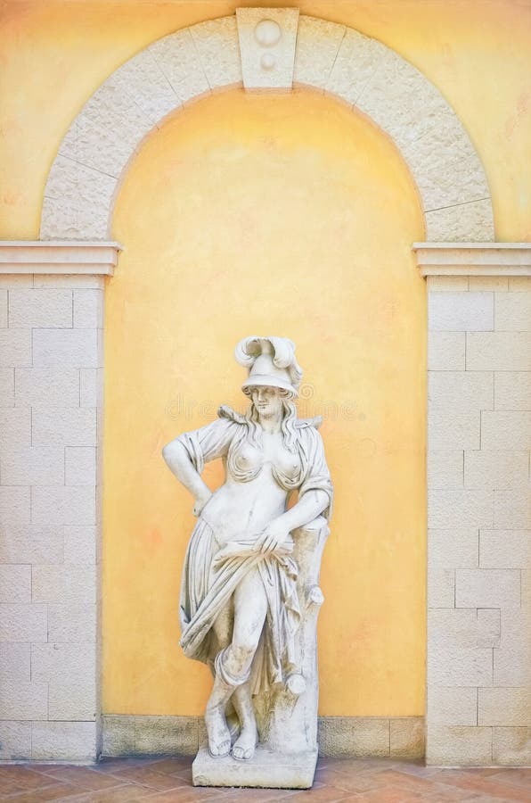 Greek Female Statue stock image. Image of antique, landmark - 68982683