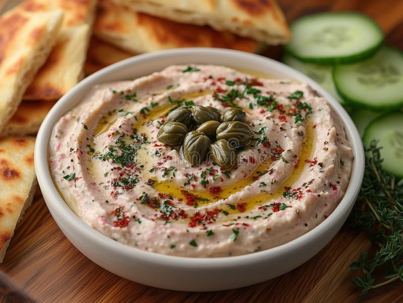 Greek Fish Roe Spread stock illustration. Illustration of velvety ...