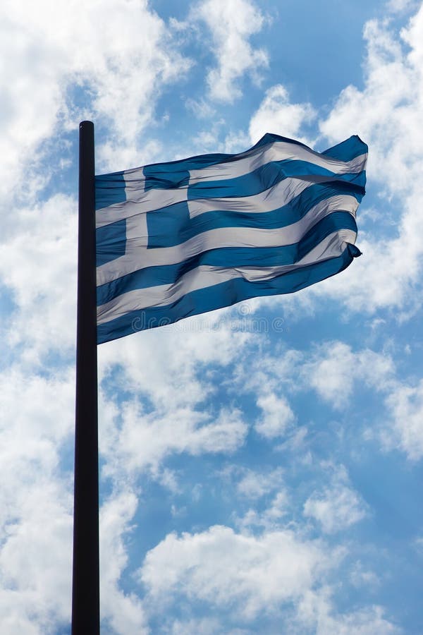 Greek flag stock image. Image of international, blue - 56599725