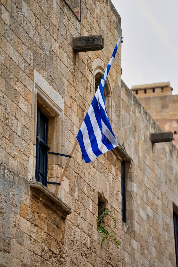 The Greek flag stock image. Image of city, patriotism - 318969827