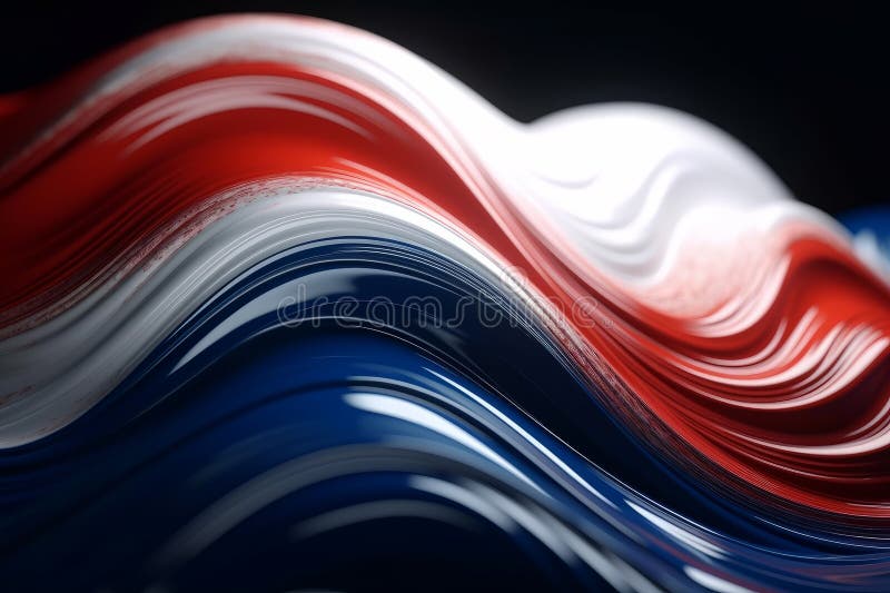 Twisted Waves of Greek Flag: Modern Minimalist 3D Render on a White ...