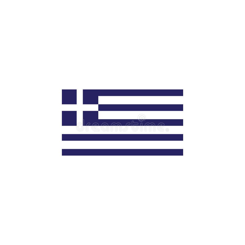 Greek Flag Logo Greece Flag Icon Flat Vector. National Greek 14916643