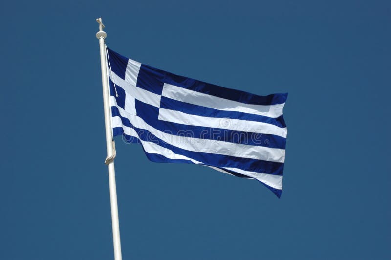 Greek Flag -national Symbol Stock Photo - Image of flutter, wave: 16082542
