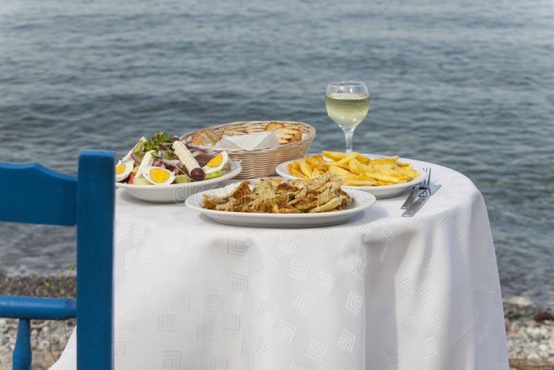 Greek food outdoor stock photo. Image of appetizer, feta - 74057910