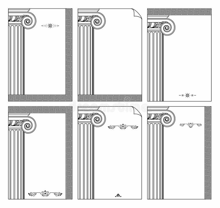 Greek Scroll Stock Illustrations – 2,269 Greek Scroll Stock ...