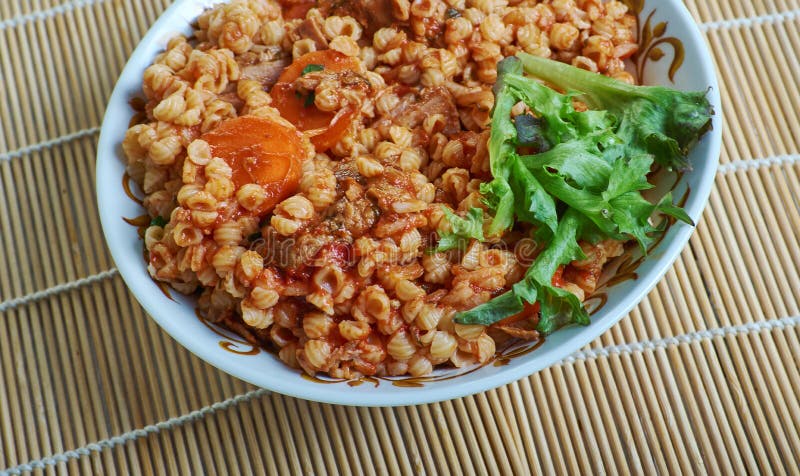 Greek Giouvetsi stock photo. Image of youvetsi, casserole - 203280394