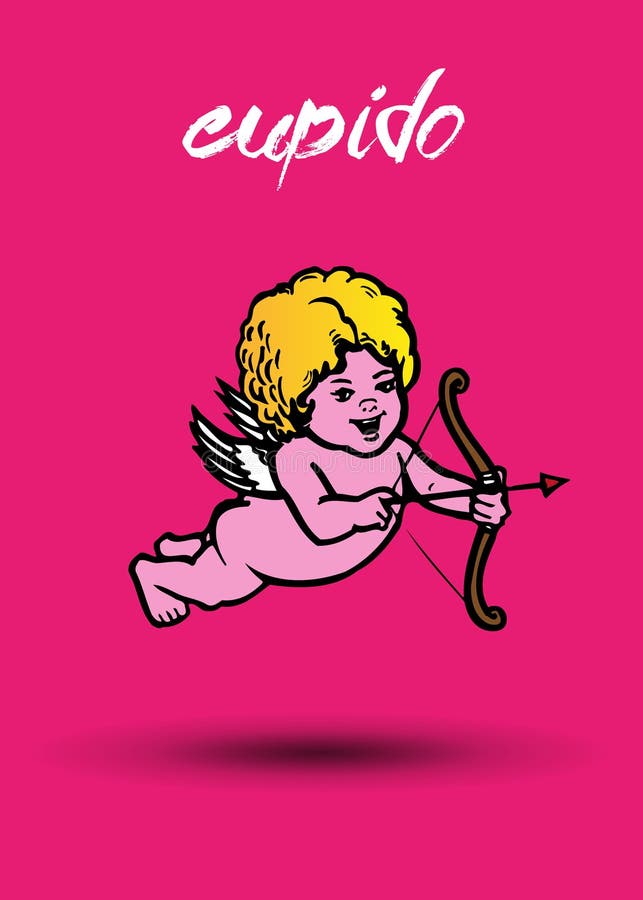 Greek god cupid stock illustration. Illustration of vector - 189777414