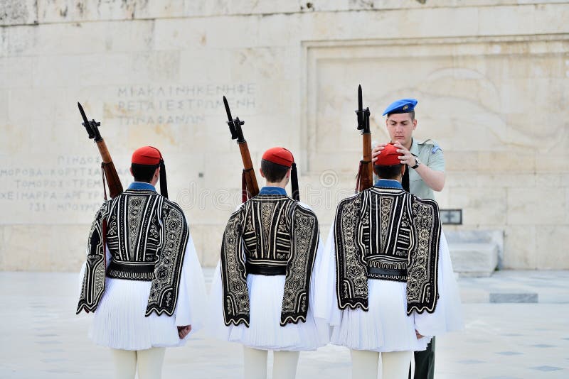 Greek Presidential guard editorial stock image. Image of honor - 53427589