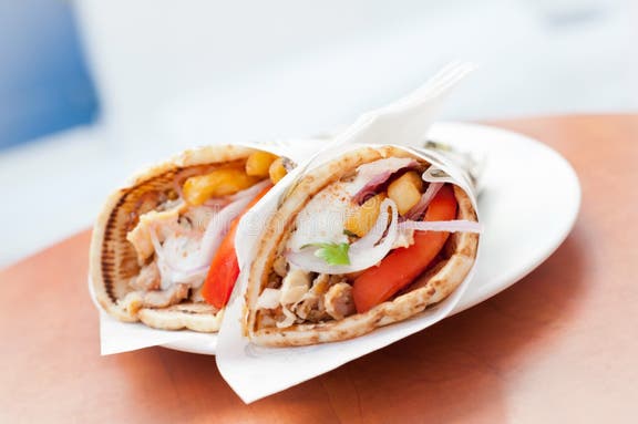 Greek Gyros stock photo. Image of lamb, dinner, healthy - 21585672