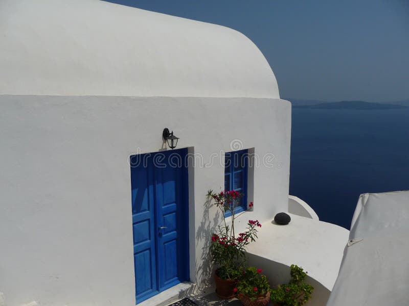 Greek house stock image. Image of travel, europe, door - 16035145